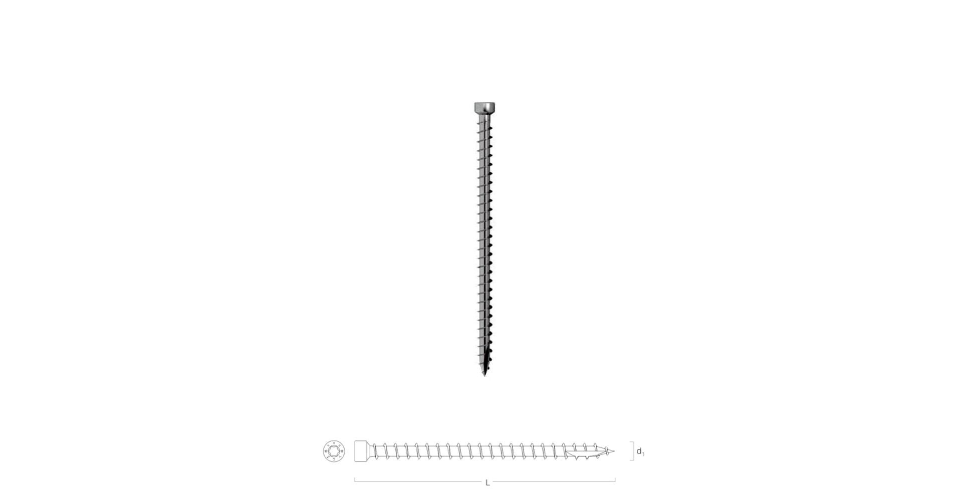 Rothoblaas VGZ 11x350 mm végig menetes minősített szerkezetépítő csavar ...